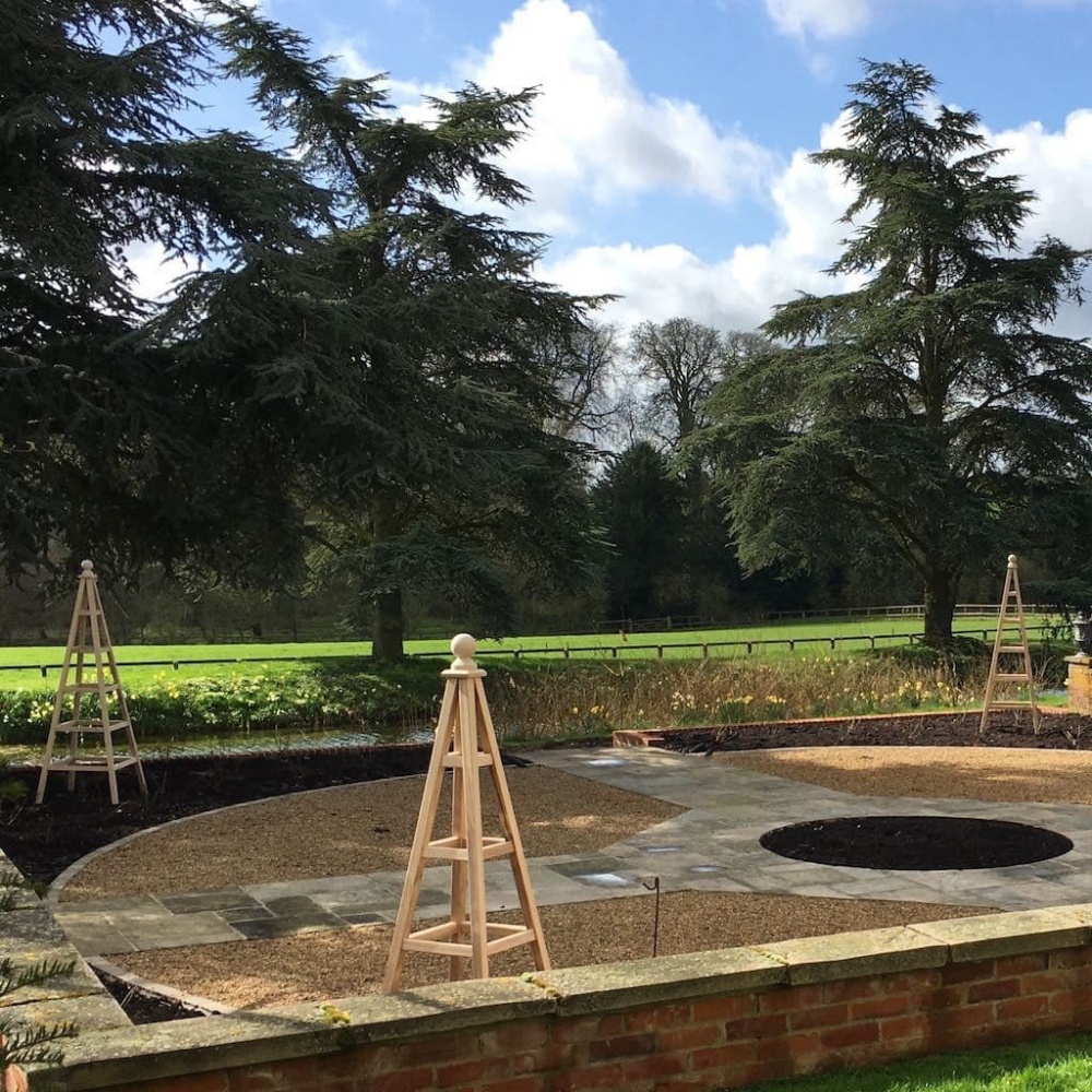 Wooden Garden Obelisk & Planters Any Size Painted Any Colour