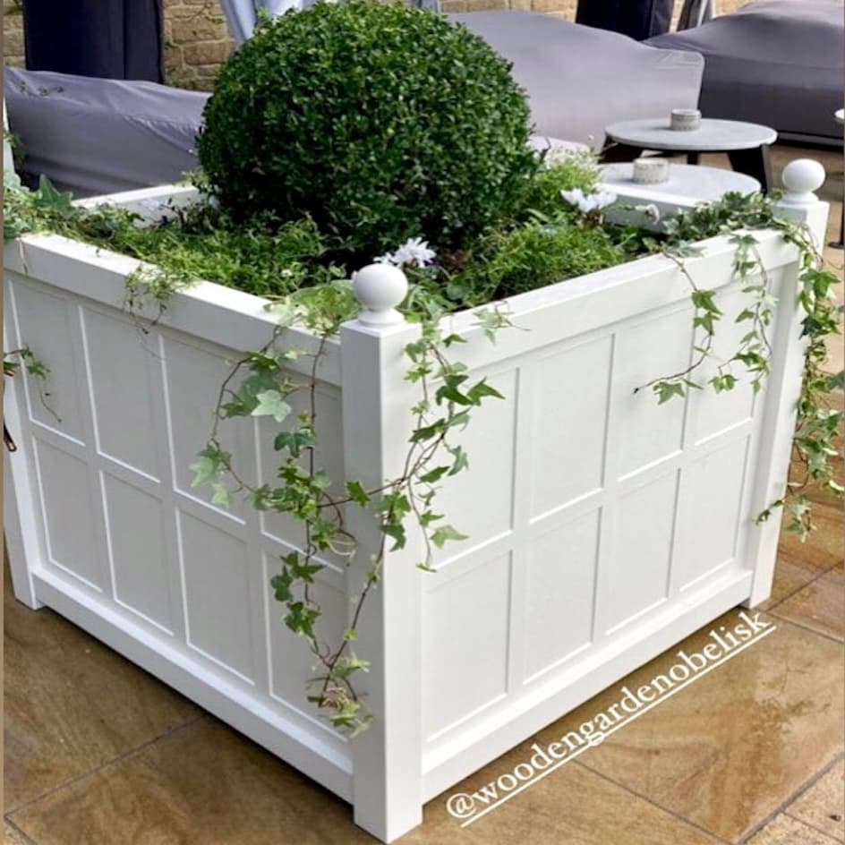 Large Wooden Garden Planters Accoya Wood. Versailles, Bespoke Planters